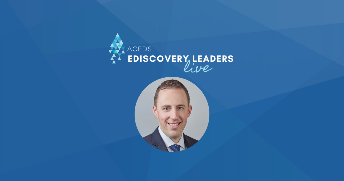 eDiscovery Leaders Live: Brad Wilson of Berkeley Research Group (BRG)